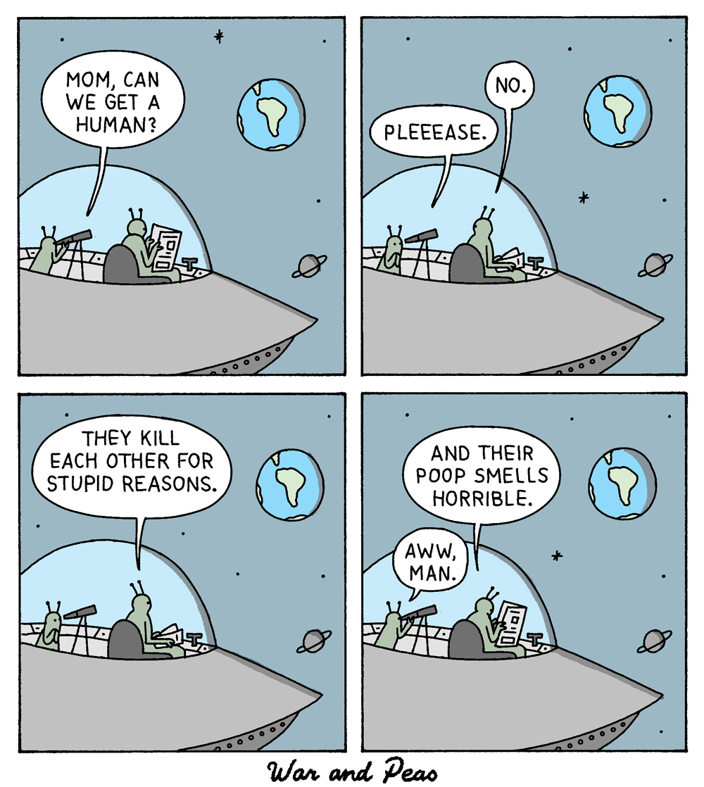 A Human – War and Peas – Webcomic