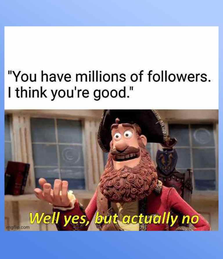 Large Followings on Social Media ≠ Money