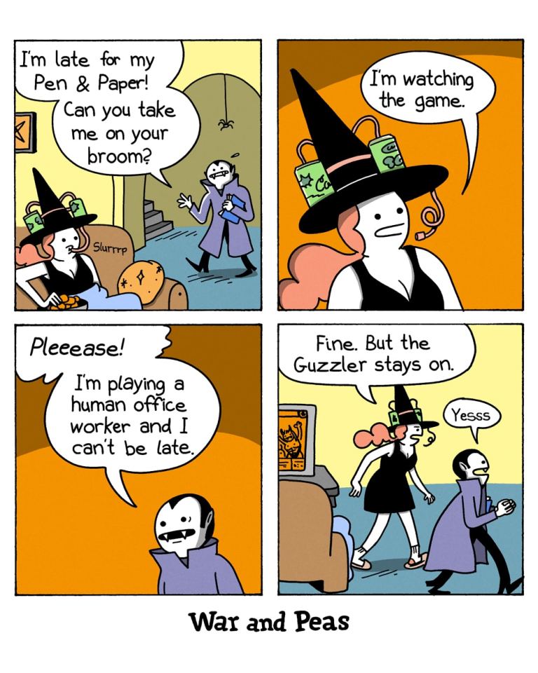 Guzzler – War and Peas – Webcomic